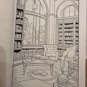 The enchanted Library | Art | The Enchanted Library Coloring Book ...